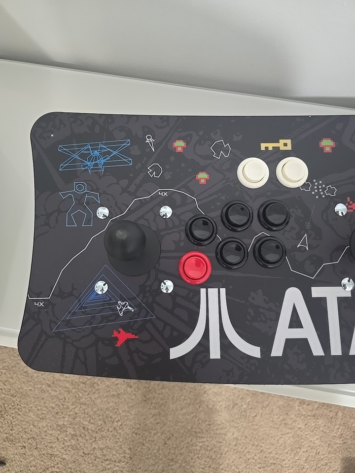 Atari Ultimate Arcade Fightstick USB Dual Joystick 2 Player Game ...