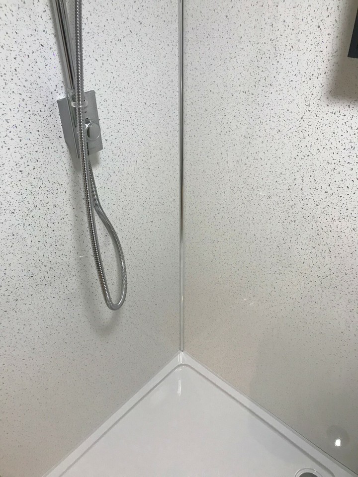 Shower Panels 1000mm Wide x 2.4m Large Bathroom Wet Wall Cladding PVC ...