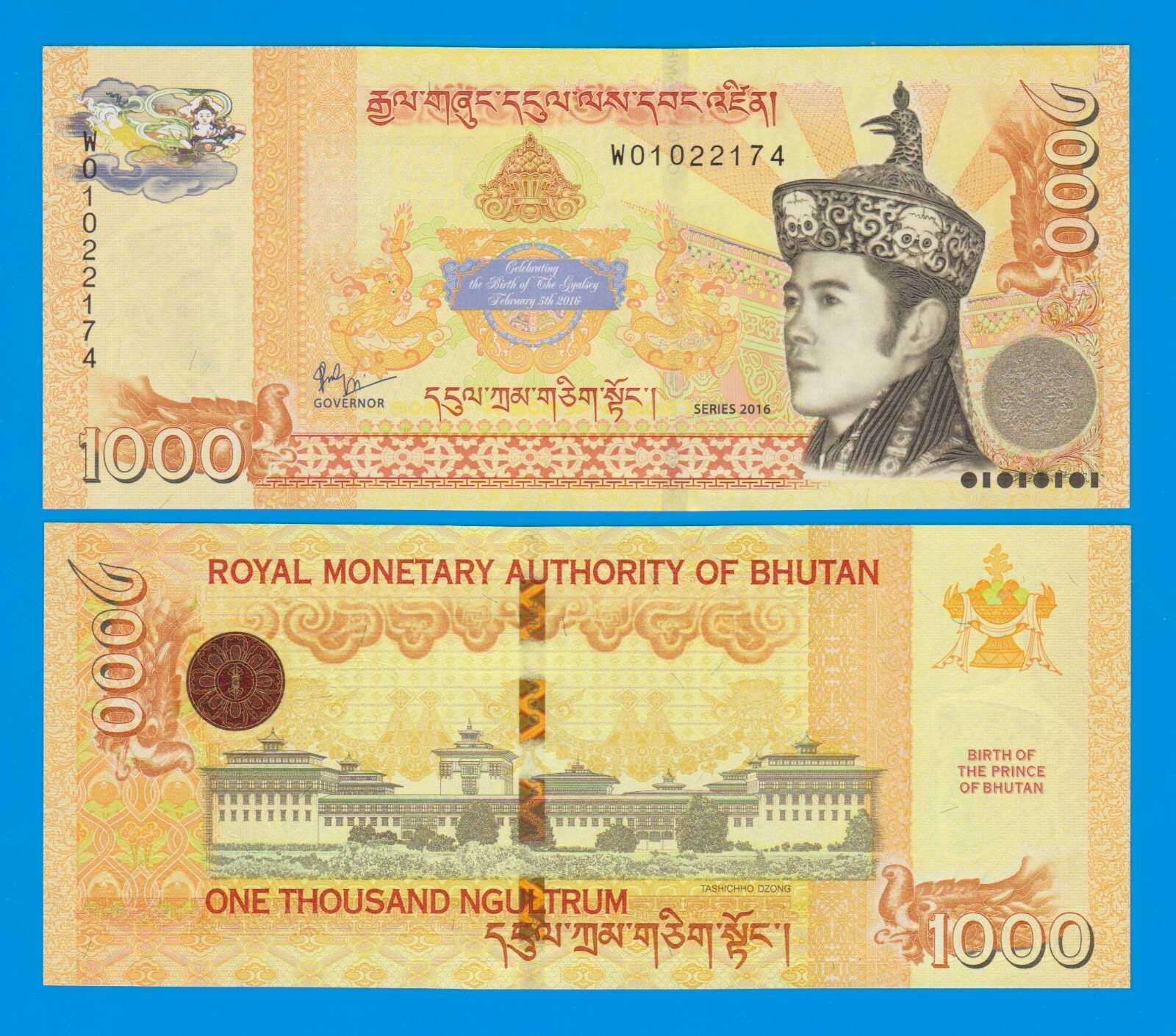 Bhutan 1000 Ngultrum 2016 P 36 UNC Commemorative note | eBay