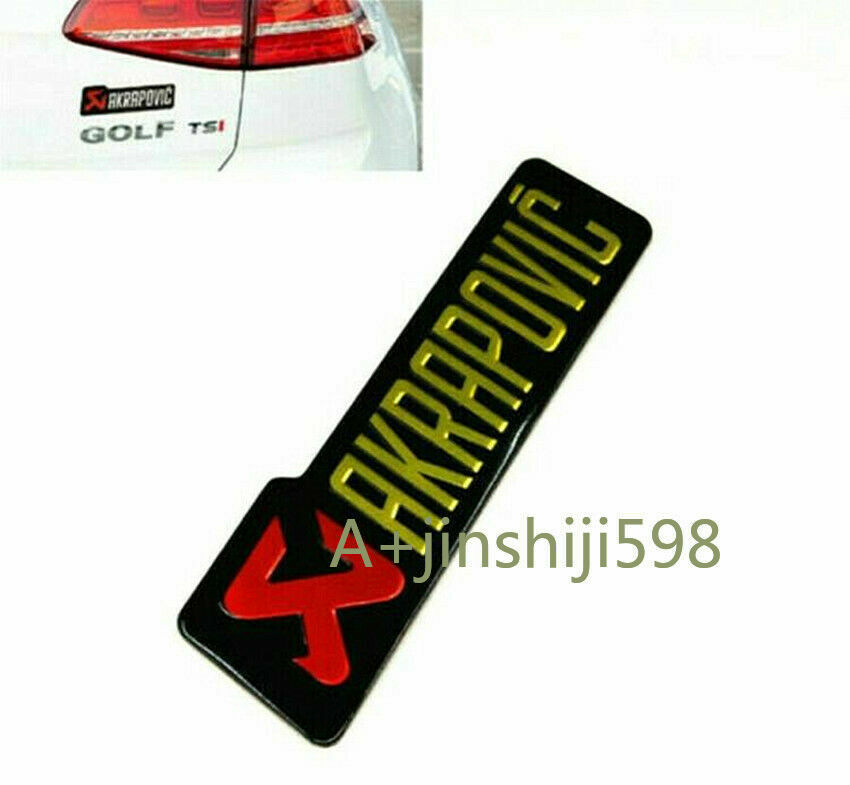 3D Akrapovic Aluminium Heat-resistant Motorcycle Decal Exhaust Pipes ...