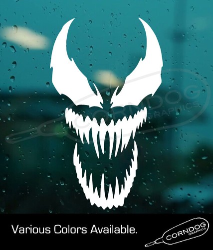 Venom Face STICKER VINYL DECAL COMIC SPIDERMAN EDDIE BROCK HULK MARVEL ...