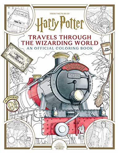 Harry Potter: Travels Through the Wizarding World: An Official Coloring ...