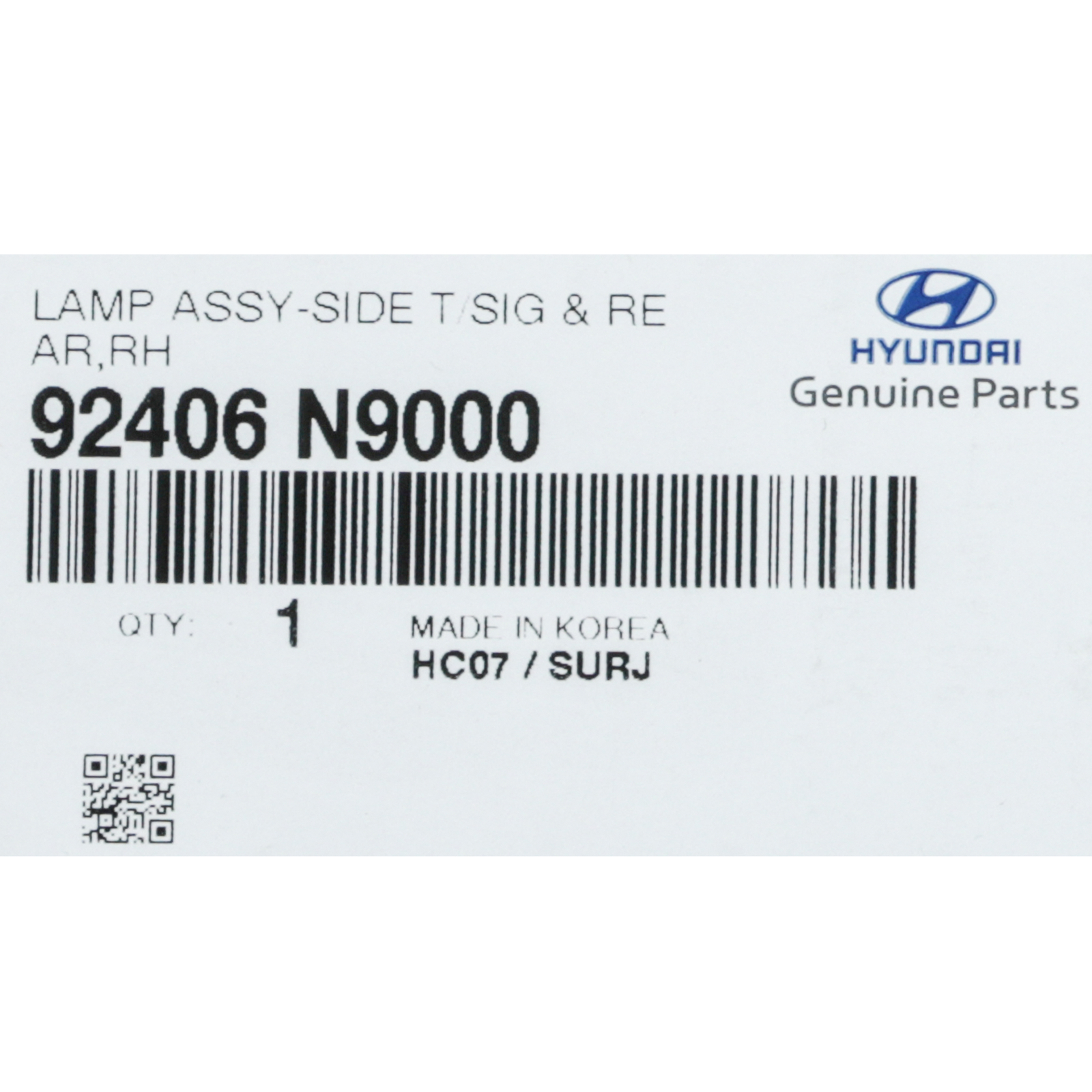 OEM NEW HYUNDAI 2022 Tucson Right Side Backup And Turn Signal Lamp ...