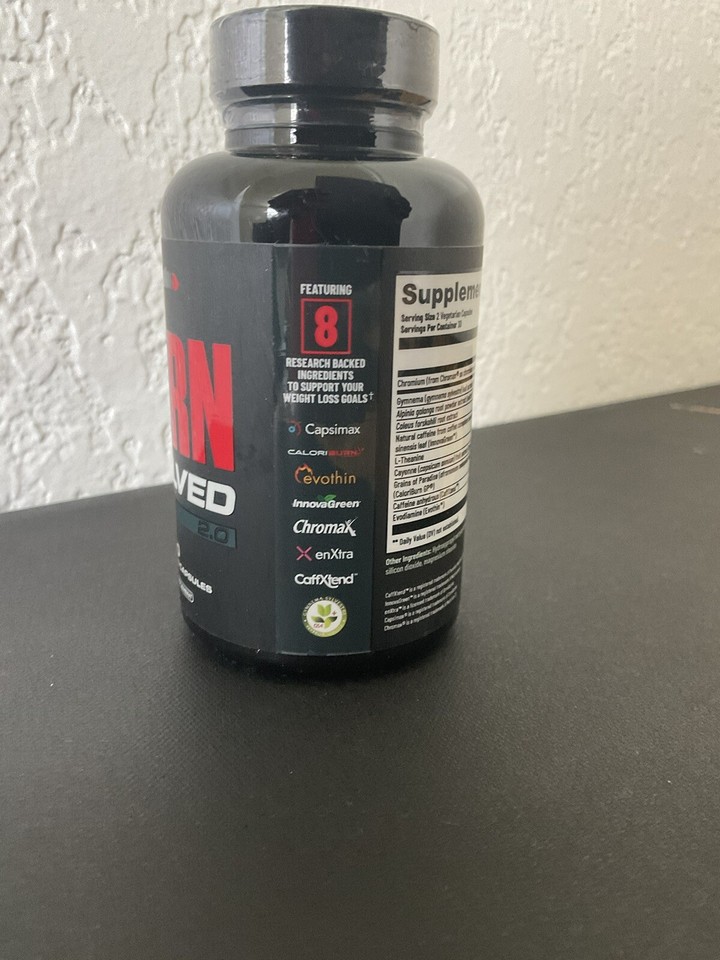 Sculptnation Burn Evolved 2.0 Thermogenic Fat Burner 60 Caps Gluten ...