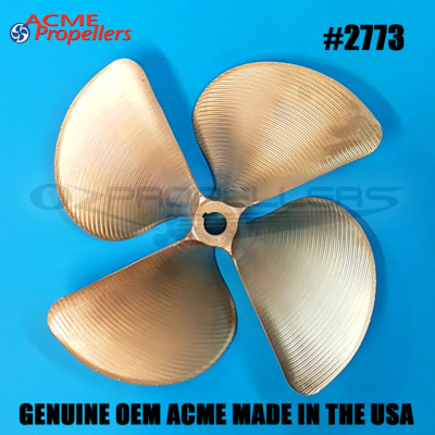 2773 ACME Ski Wake Boat Propeller Ski prop 15 x 13 (4 Blade) 1 1/8 ...