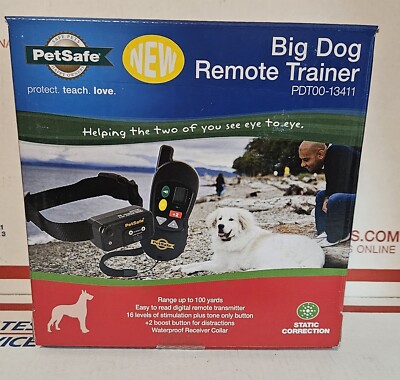 PetSafe Remote Control Big Large Dog Training Shock Collar Trainer ...