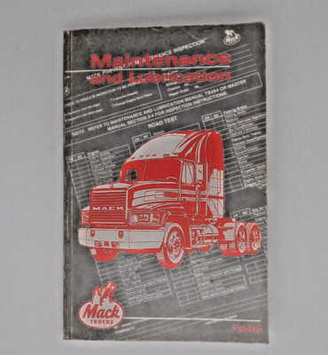 1995 Mack Trucks Inc. Maintenance & Lubrication Manual-TS49496 | eBay