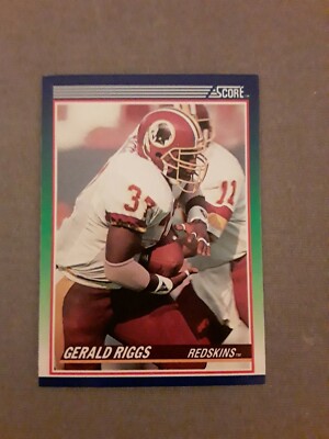 1990 Score Gerald Riggs football card #66. Washington Redskins | eBay