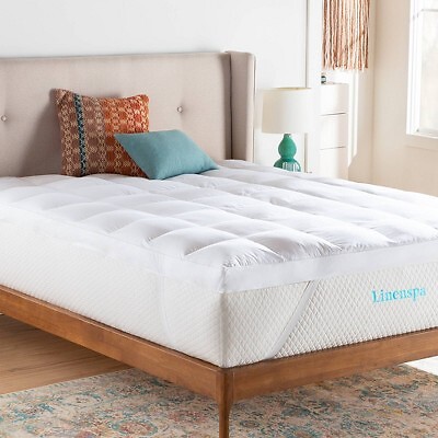 Full Essentials 3" Down Alternative Mattress Topper - Linenspa: Cotton ...