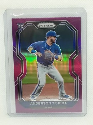 Anderson Tejeda 2021 Prizm Baseball - Purple RC #9 - Texas Rangers | eBay