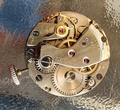 Genuine Elgin 17j Shockmaster Movement (grade 629) in Running Order ...