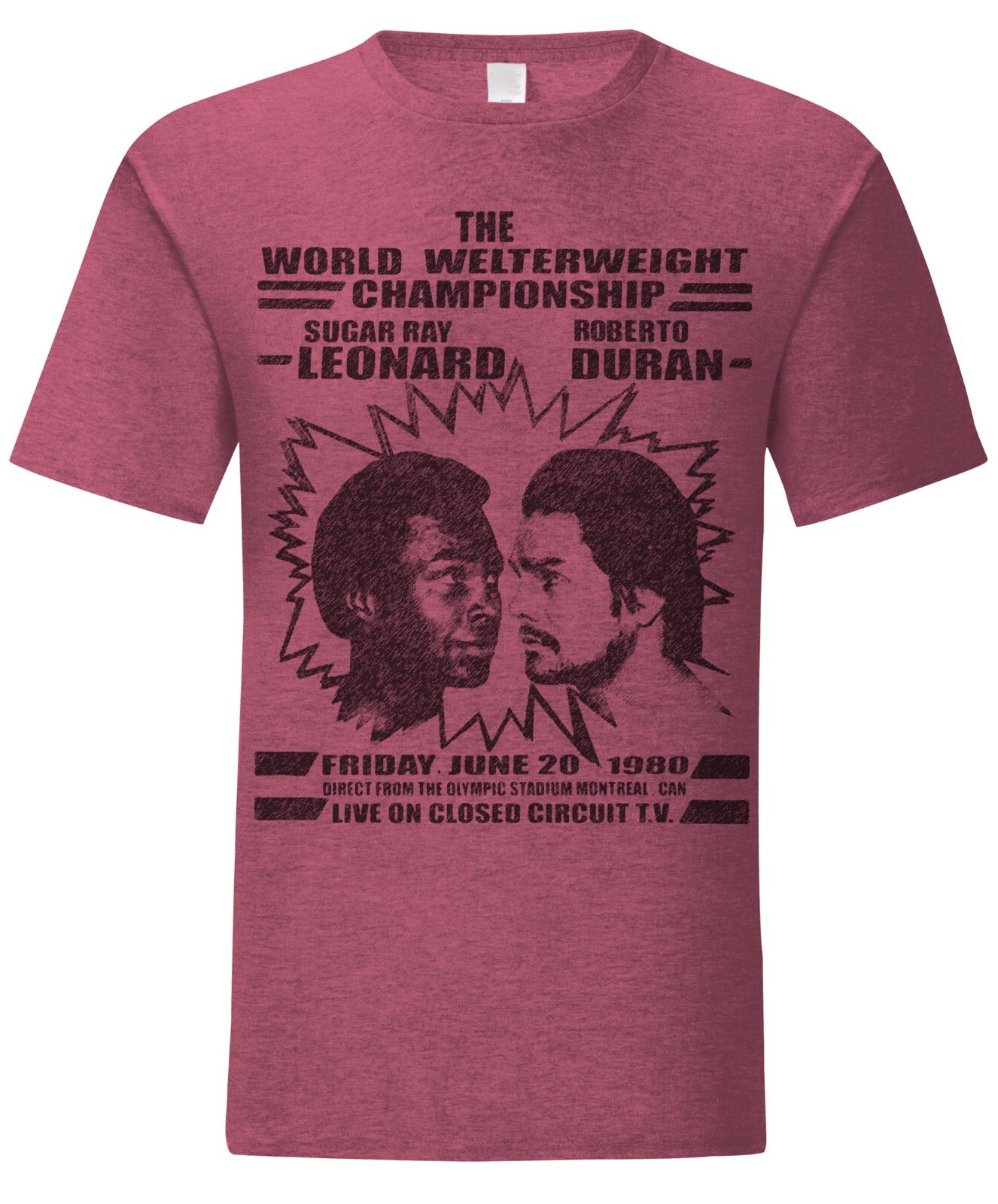 Boxing Sport Sugar ray Leonard Roberto Duran T shirt welterweight ...