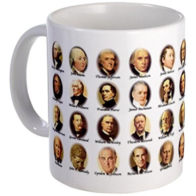 11oz mug First 44 US Presidents with Names - Printed Ceramic Coffee Tea ...