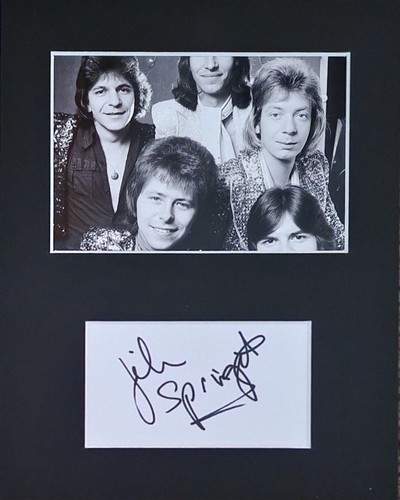 John Springate 'The Glitter Band', hand signed mounted autograph. | eBay