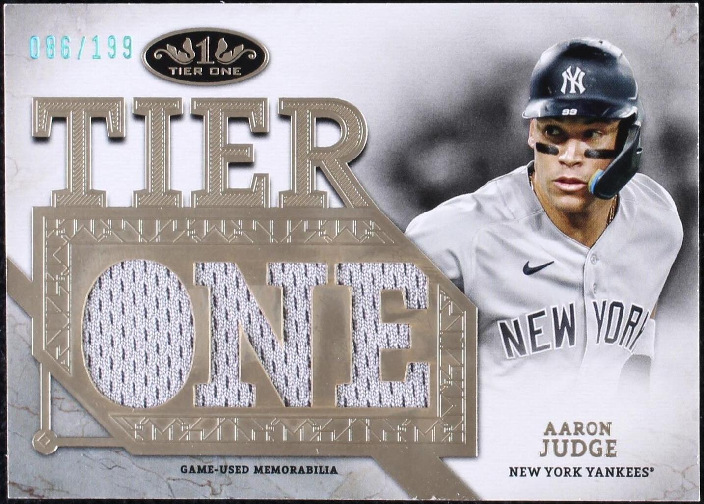 2024 Topps Tier One - Tier One Relics Die-Cut Aaron Judge #T1RD-AJ /199 ...