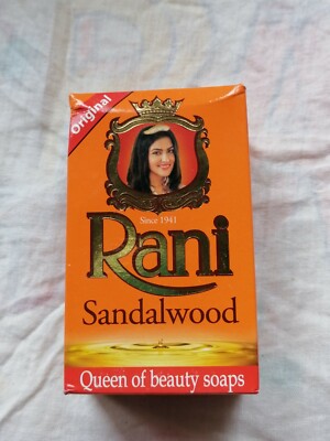 4 x 90g Rani Ayurveda Original Sandalwood Queen Of Beauty Soaps Pure ...