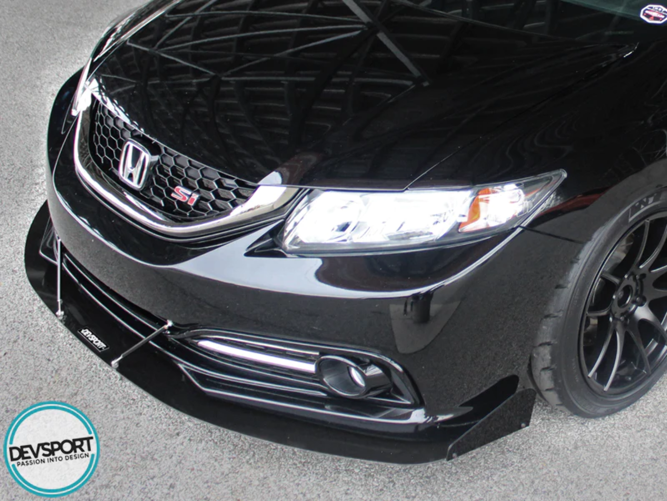 DevSport Front Bumper Splitter (12-15 Honda Civic FG3 FG4 FB6) Lip ...