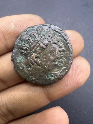 Genuine Rare Ancient Old Greco Bactrian Good Condition Coin From ...