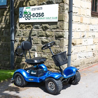 Bugg-Ease Single Seat Golf Buggy - Steering Wheel in Blue with ...