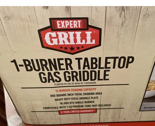 Expert Grill 1-Burner Tabletop Propane Gas Griddle | eBay