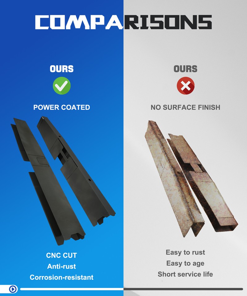 Full Center Frame Rust Repair Frame Kit For 2007-2014 Chevy/GMC 1500 ...