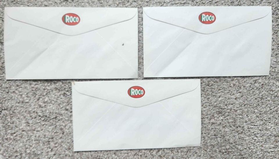 Lot of 3 vintage unused ROCO gas station window envelopes | eBay