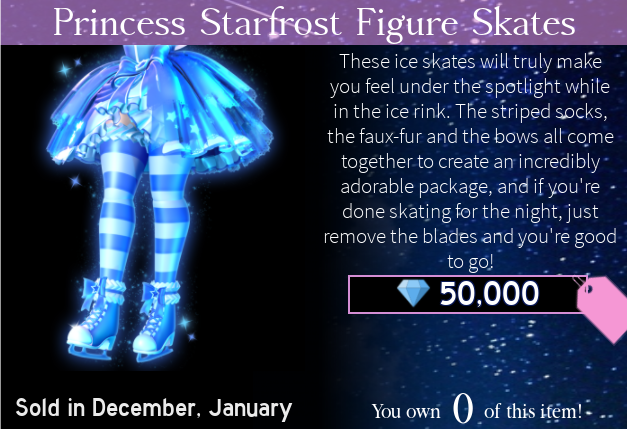 Roblox Royale High - Princess Starfrost Set Items | eBay UK