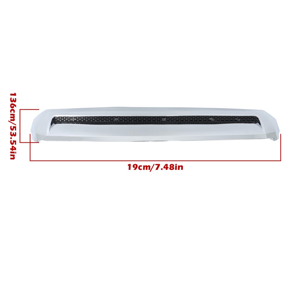 Chrome Front Upper Hood Bulge Molding Grille Trim For Toyota Tundra ...