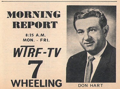 1973 WTRF TV AD~DON HART NEWS IN WHEELING,WEST VIRGINIA~NEWS REPORTER ...