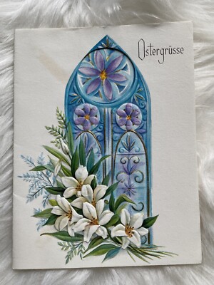 Vintage April 10 1966 German Handwritten Hallmark Card Ostergrusse | eBay