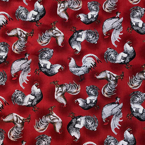 Fat Quarter Cockerell Chicken Timeless Treasures 100% Cotton Fabric | eBay