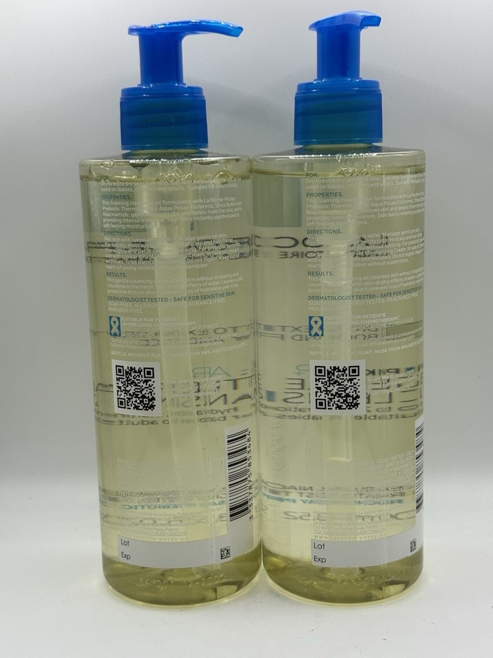 2 PACK La Roche-Posay Lipikar AP+ Gentle Foaming Cleansing Oil 13.52 fl ...