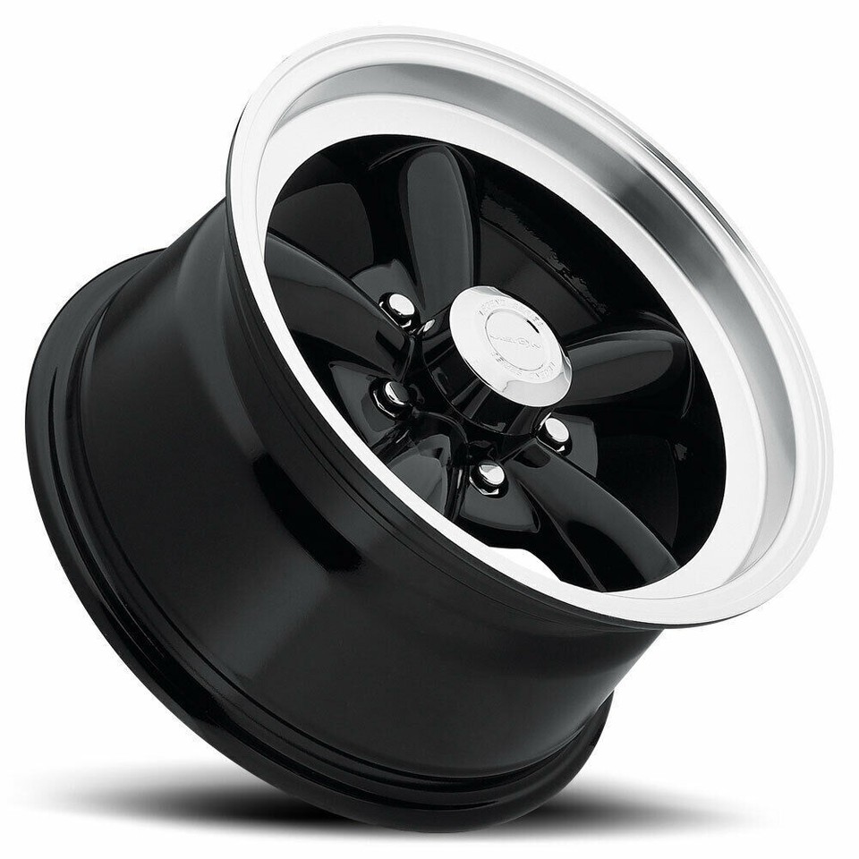Set 4 15" Vision Muscle 141H Legend 15x8 5x4.75 0mm Black Machined Lip ...