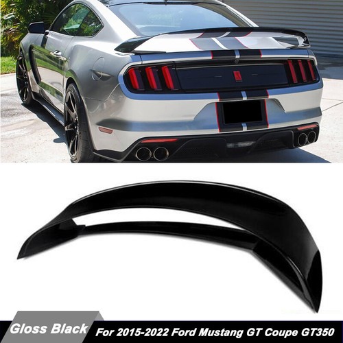 GT350R Style Glossy Black Rear Trunk Spoiler Wing Fits For 15-22 Ford ...