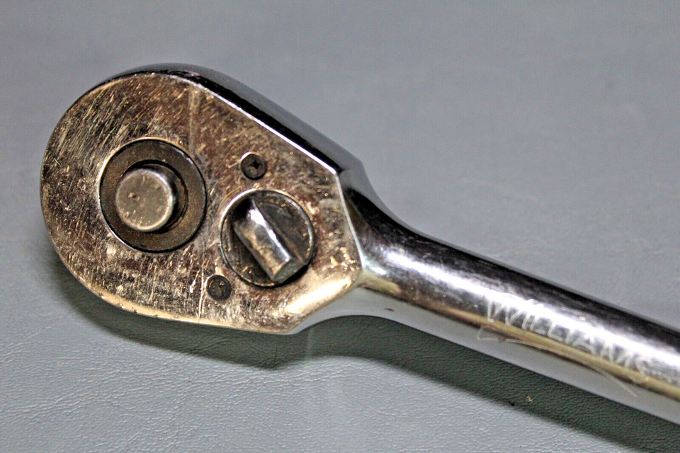 VTG Williams 1/2" Drive Ratchet #32001 Sealed Pear-Head 10″ Long Chrome ...
