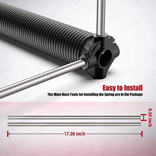 Garage Door Torsion Springs 2'' (Pair) with Non-Slip Winding 0.218''×2 ...