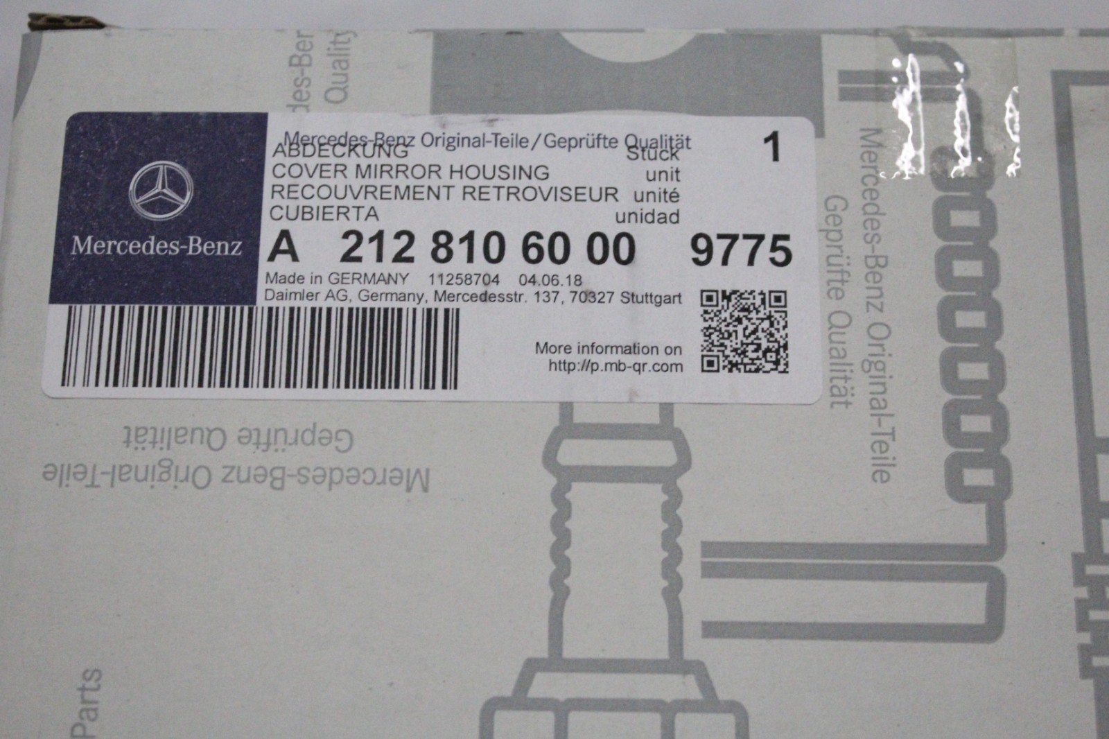 NEW Genuine Mercedes-Benz W212 E-Class RH Painted Mirror Housing ...