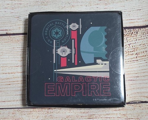 Disney Star Wars Square 4-Pack Coasters - NEW - Picture 1 of 2