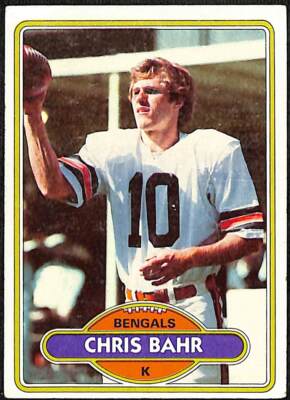 1980 Topps Chris Bahr #501 Cincinnati Bengals | eBay