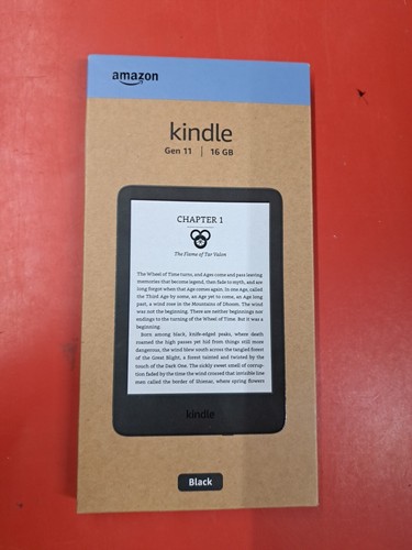 AMAZON KINDLE E-READER, 11TH GEN, 16GB, WI-FI, 6", BLACK (2024 RELEASE ...