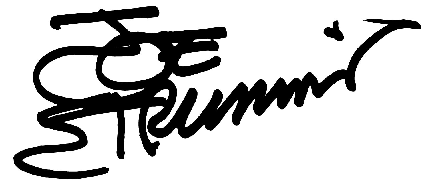 Joe Strummer autograph VINYL DECAL sticker the Clash punk London ...