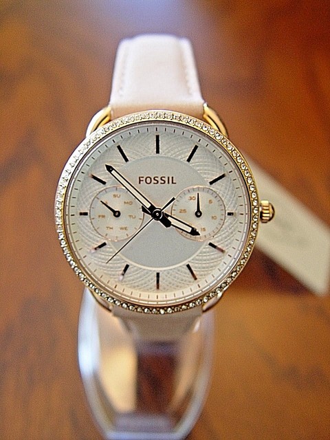 Fossil Women Tailor Multifunction Blush Leather Watch ES4393 for sale ...