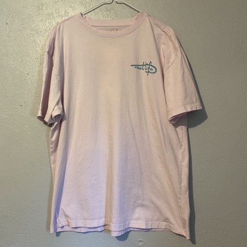 Reel Life Men's Freshly Caught Short Sleeve T Shirt XL Purple | eBay