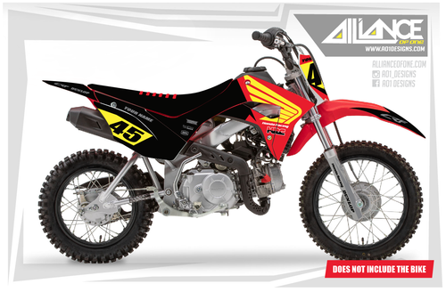 2019 2020 2021 CRF 110 F MOTOCROSS GRAPHICS KIT CRF110 STICKERS WING ...