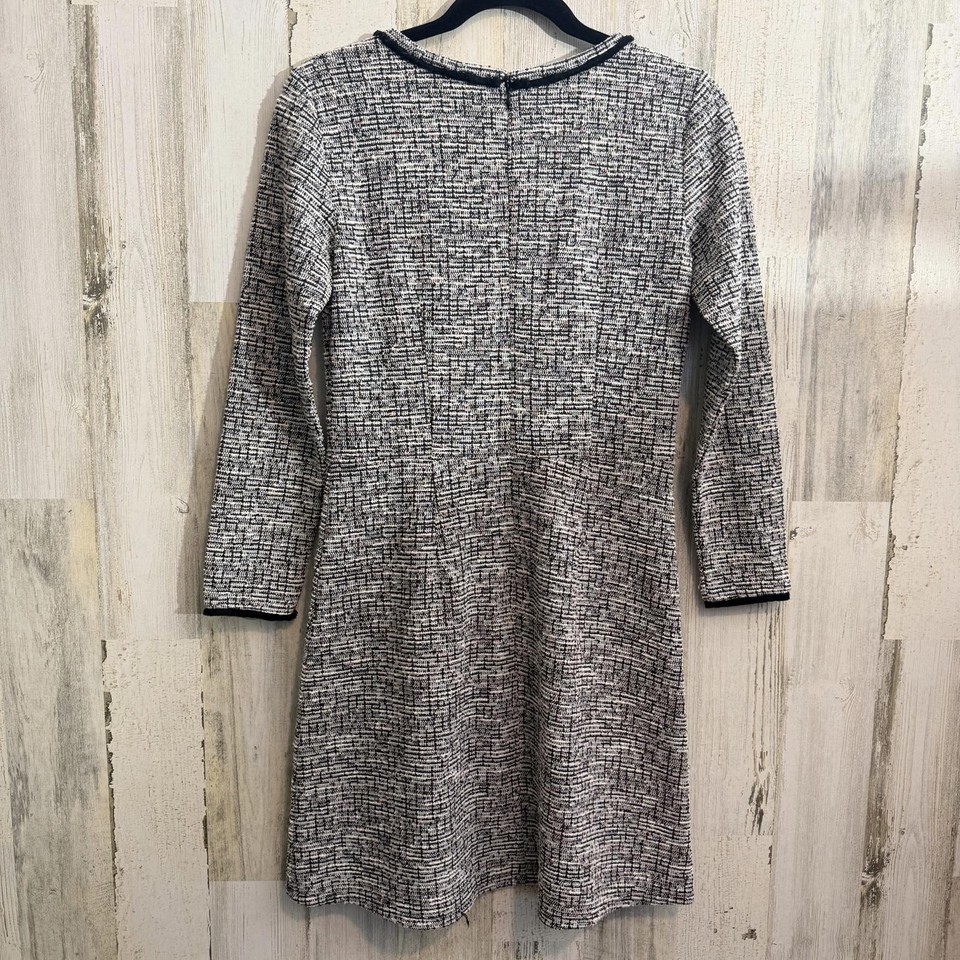 Ann Taylor LOFT Women's 2 Shimmer Tweed Fit and Flare Dress 3/4 Long | eBay
