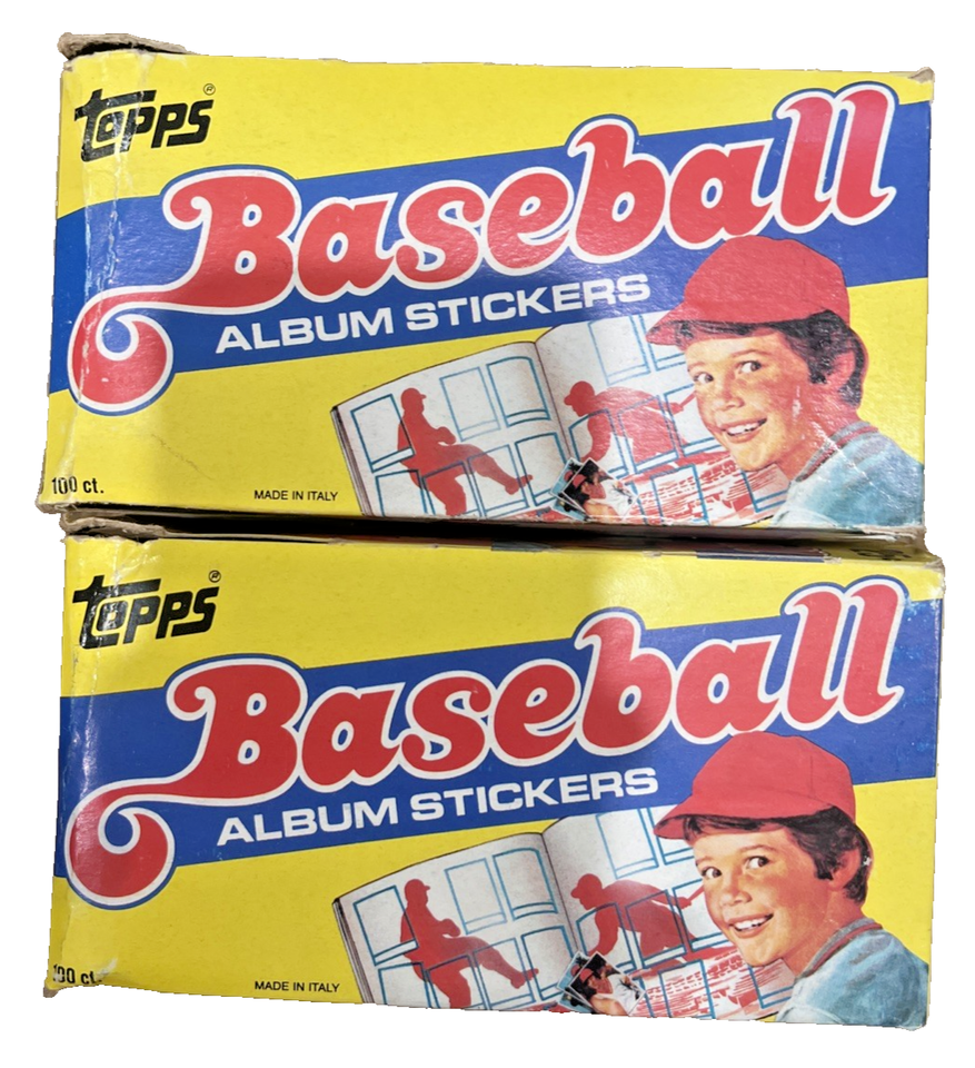 1983 Topps Baseball Album Stickers Box With 100 Packs - Rare and ...
