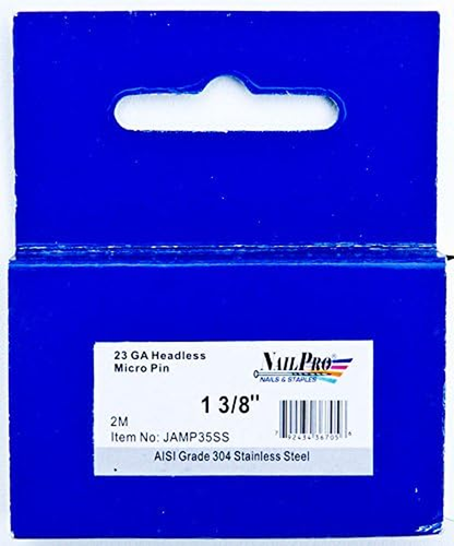 23 Ga X 1-3/8 Inch Stainless Steel Headless Micro Pins, 2000 Count ...