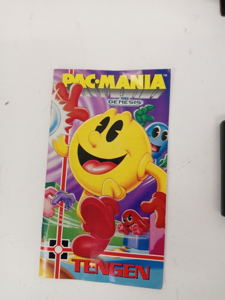 Pac Mania Sega Genesis Video Game Tengen With Manual 1991 Retro Vintage ...