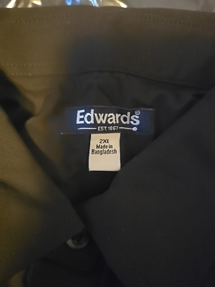 2 Black Long Sleeve Meijer Dress Shirts (2XL) | eBay