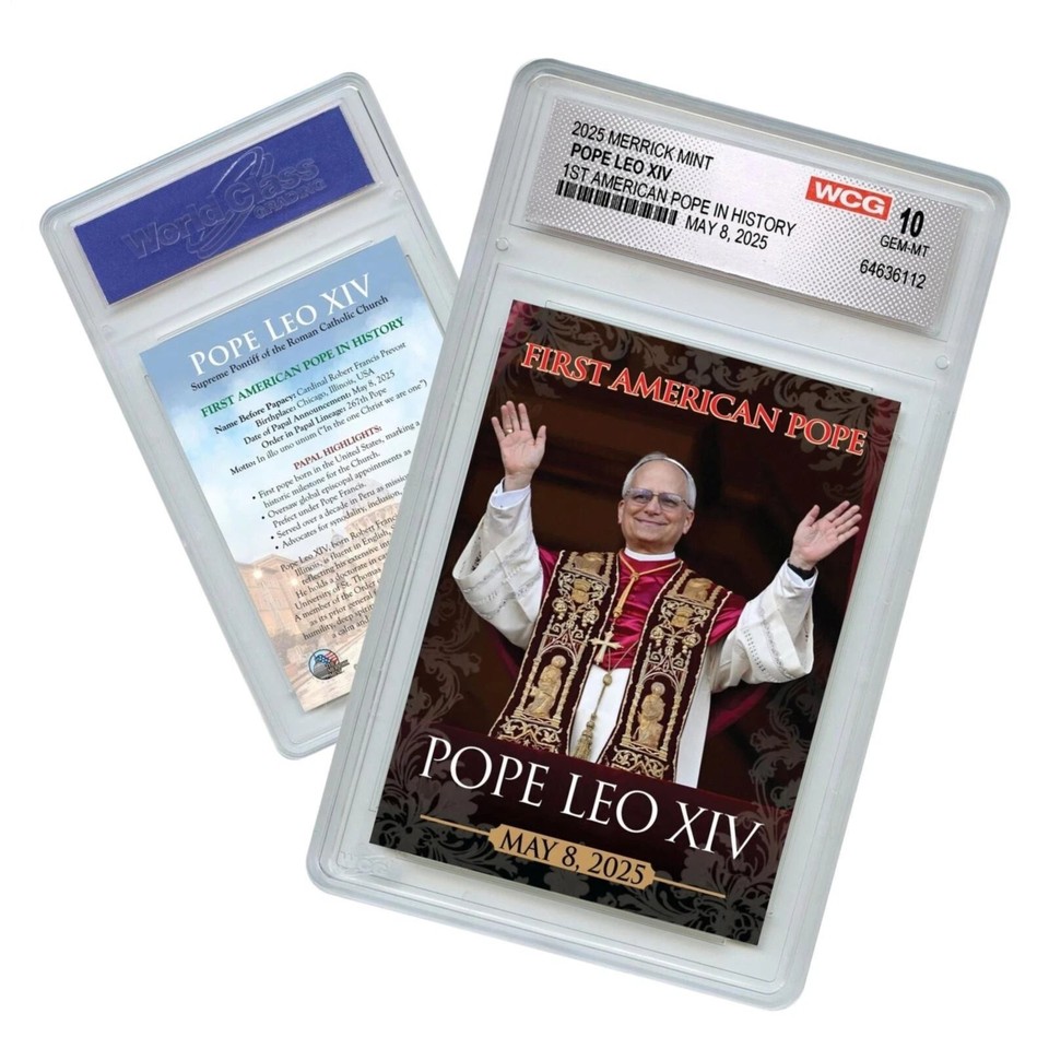 2025 Topps Now 1st American Pope #POPE Pope Leo XIV | eBay